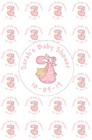 Personalised Baby Shower Nappy Pin Stickers Pink Blue Girl Boy Party ...