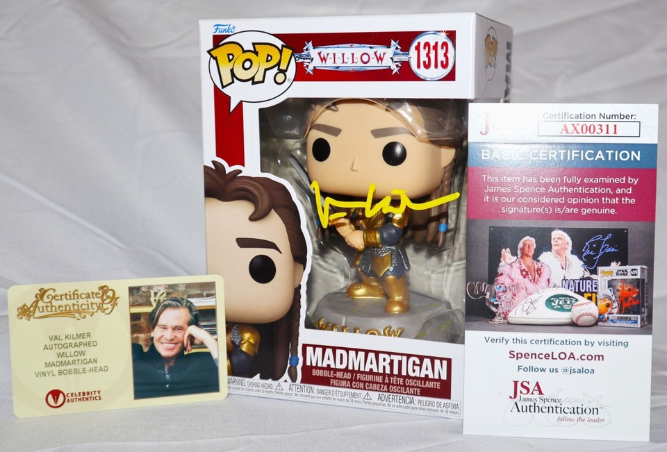 ⚔️🔥 Val Kilmer Signed Autographed Willow Madmartigan Funko POP JSA PSA ...