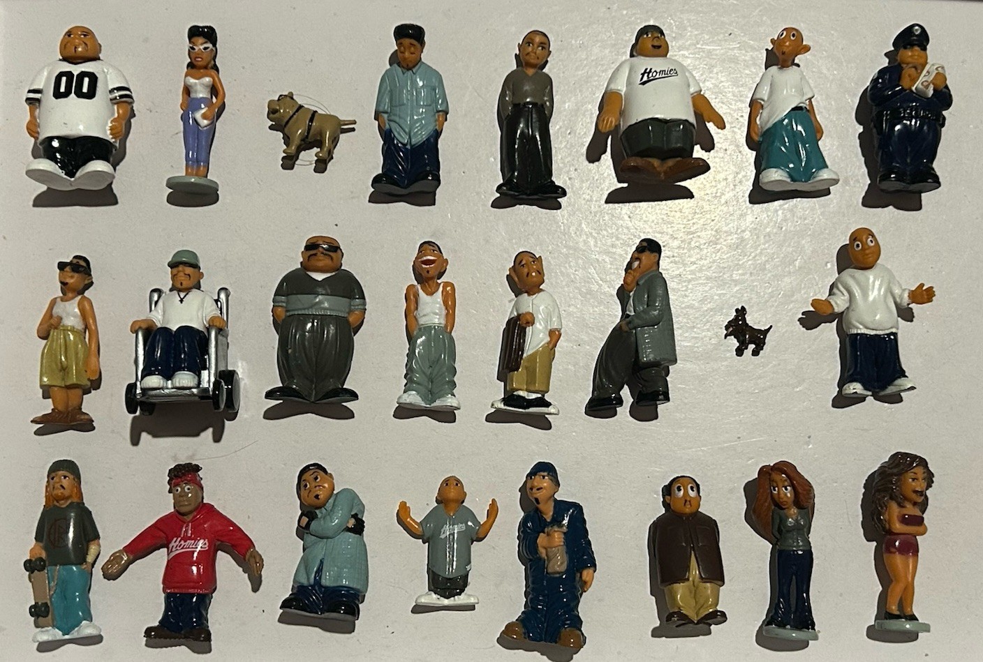 Homies Series 4 complete set of 24 figures 1:32 dioramas HTF (loose ...