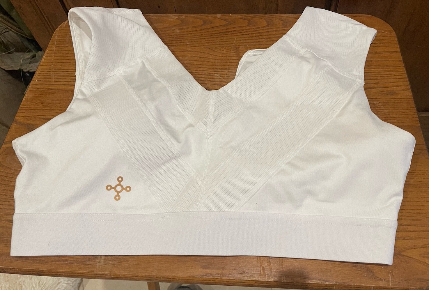 Tommie Copper Shoulder Support White Bra Women’s XL Z… - Gem