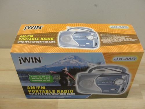 NEW JWIN AM/FM PORTABLE RADIO W/ TV1/TV2/WEATHER BAND MODEL JX-M9 | eBay