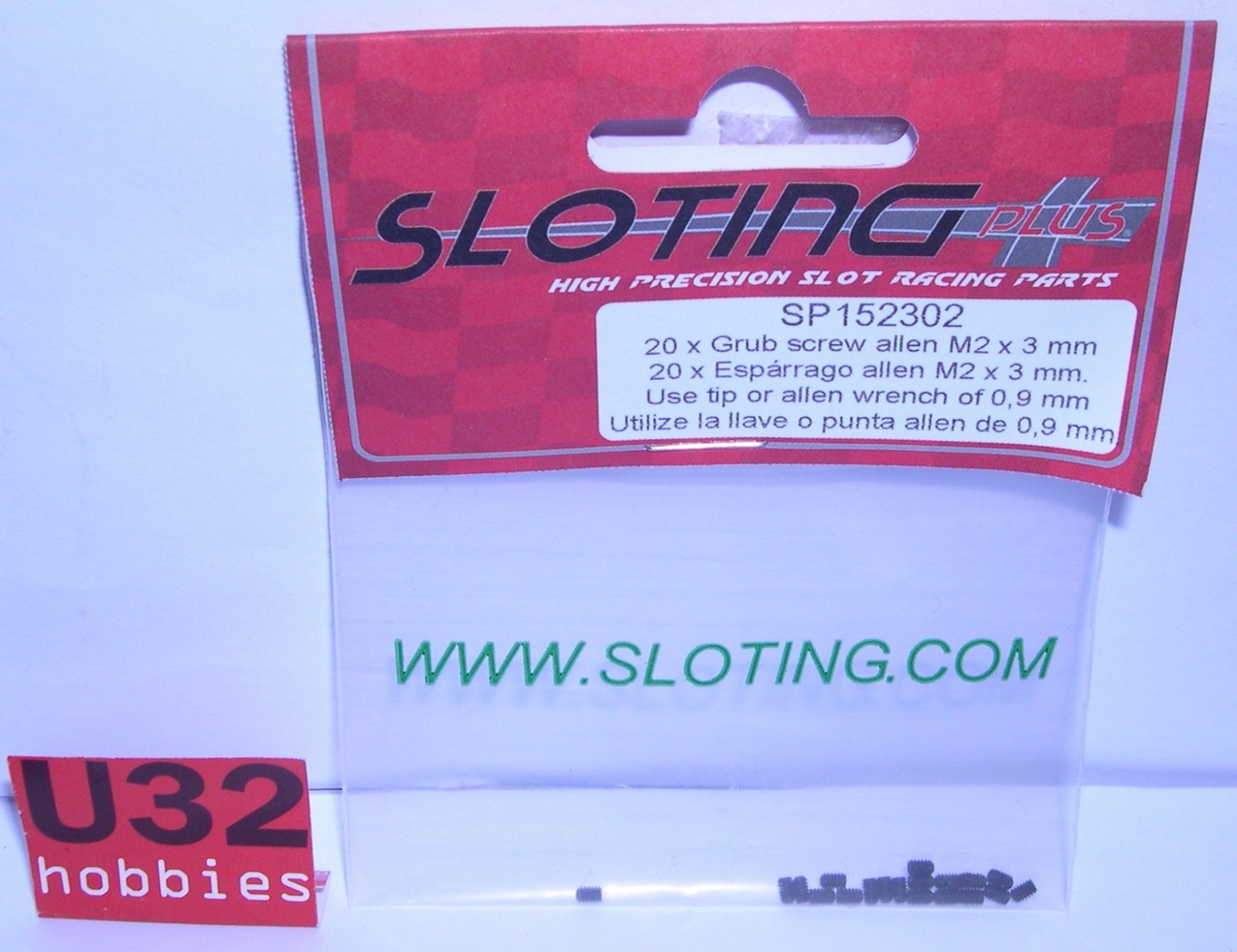 Sloting plus SP152302 Studs Allen M2x3mm For Key Allen 0.9mm 20 Pieces ...