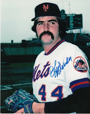 JEFF REARDON NEW YORK METS ACTION SIGNED 8x10 | eBay