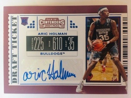2019-20 Panini Contenders Draft Picks #106 Aric Holman Rookie RC Auto ...