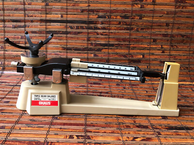 VTG Ohaus Triple Beam Balance 700 / 800 Series 2610 g Scale CRUCIBLE ...