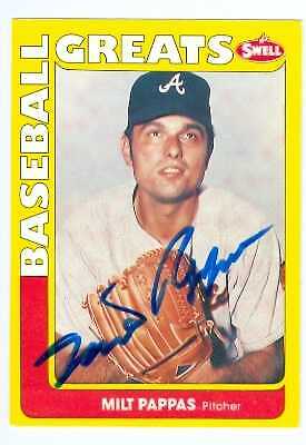 Milt Pappas autographed Baseball Card (Braves) 1990 Swell #69 Baseball ...