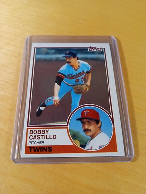 1983 Topps #327 BOBBY CASTILLO Minnesota Twins Baseball Card, Pitcher ...