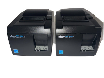 Star TSP100 TSP143IIILAN Thermal POS Receipt Printer w AC cord ETHERNET ...