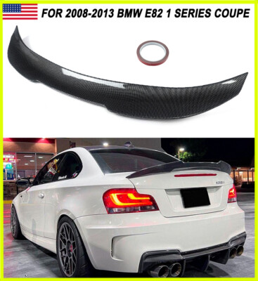 PSM STYLE CARBON FIBER LOOK TRUNK SPOILER WING FOR BMW E82 1 SERIES ...