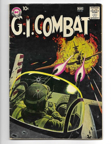 G. I. Combat 80 1960 VG 4.0 DC Comics Grey Tone Cover Battling Nazis | eBay