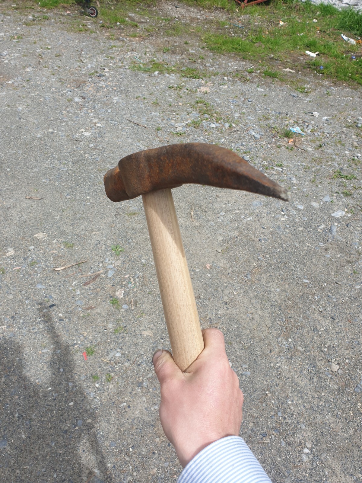 RARE BUTCHERS / SLAUGHTERMAN’S POLEAXE POLE AXE 19th century antique ...