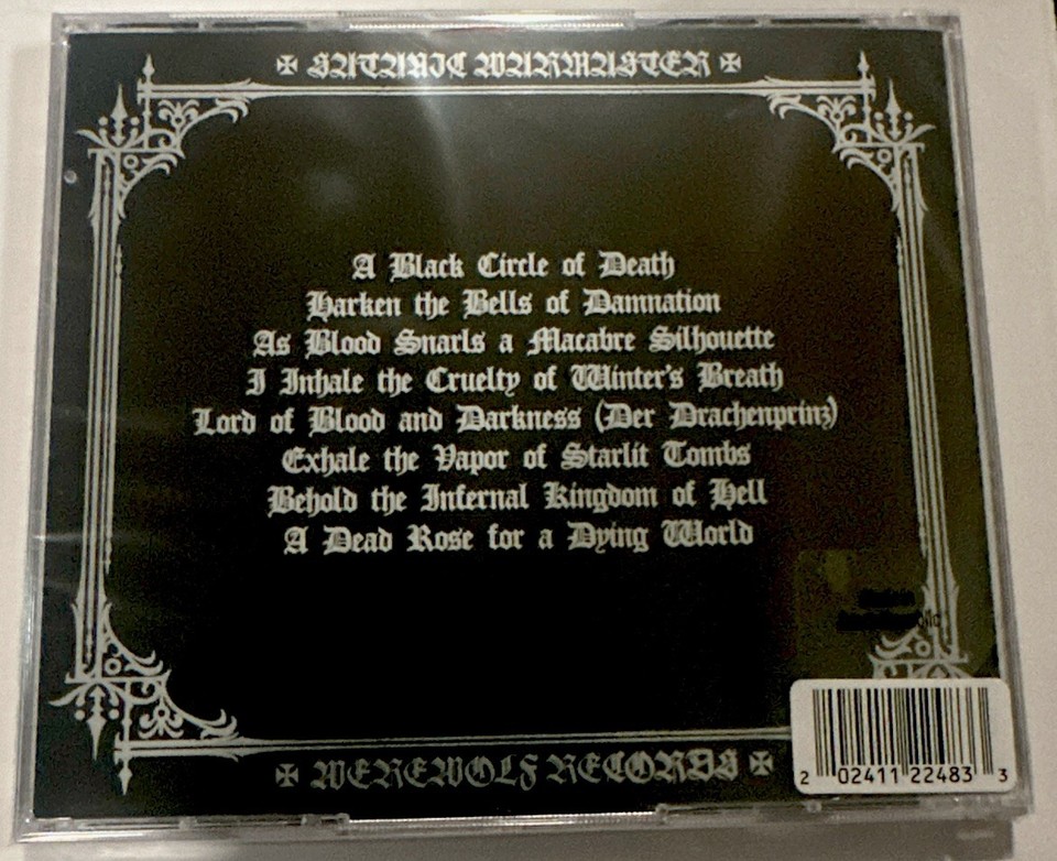 Satanic Warmaster - Exultation Of Cruelty CD 2025 Werewolf Records [Red ...