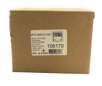 NEW Wheelock MTR-24MCCH-NW Multitone Signal Fire Alarm with Strobe ...