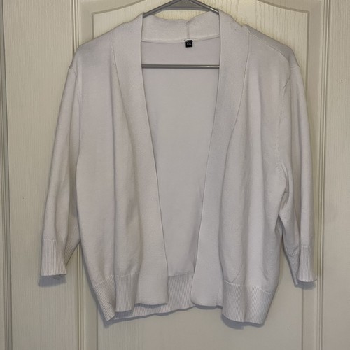 Women's white 2X Cardigan Sweater | eBay