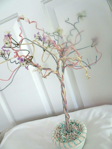 Twisted Wire 17" Decorative Tree-Spring Decor-Pastel Colors | eBay