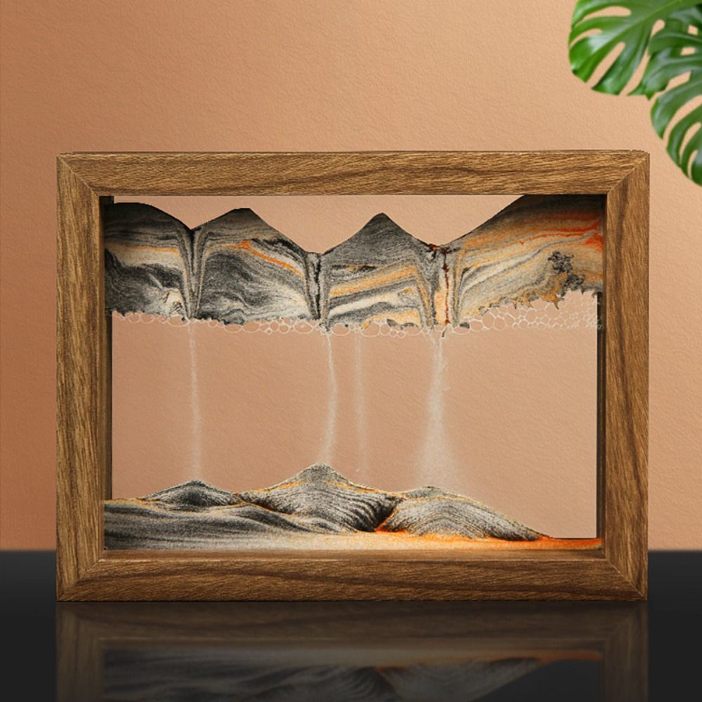 Rotatable Moving Sand Art Home Decor 3D Sandscape Quicksand Painting ...