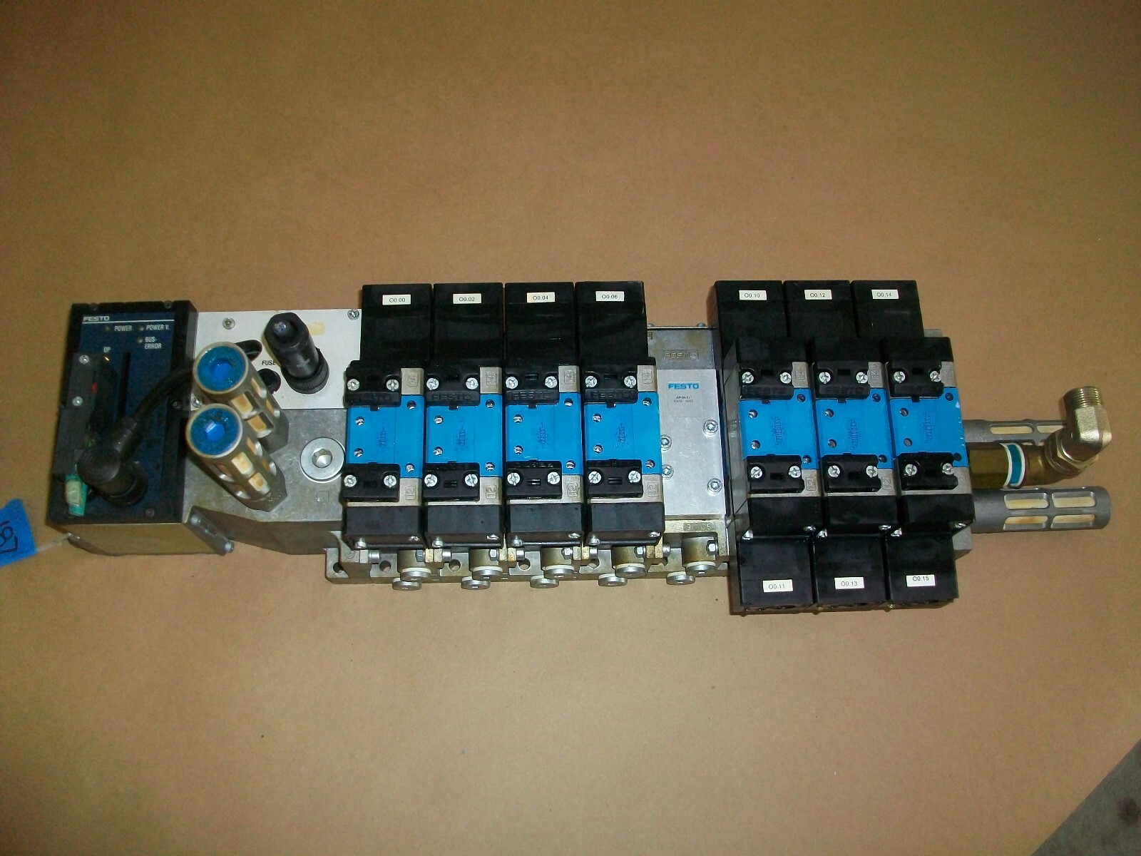 Festo Profibus Pneumatic Solenoid Valve Stack IFB13-30 VIGP-04-FB-D-1 ...