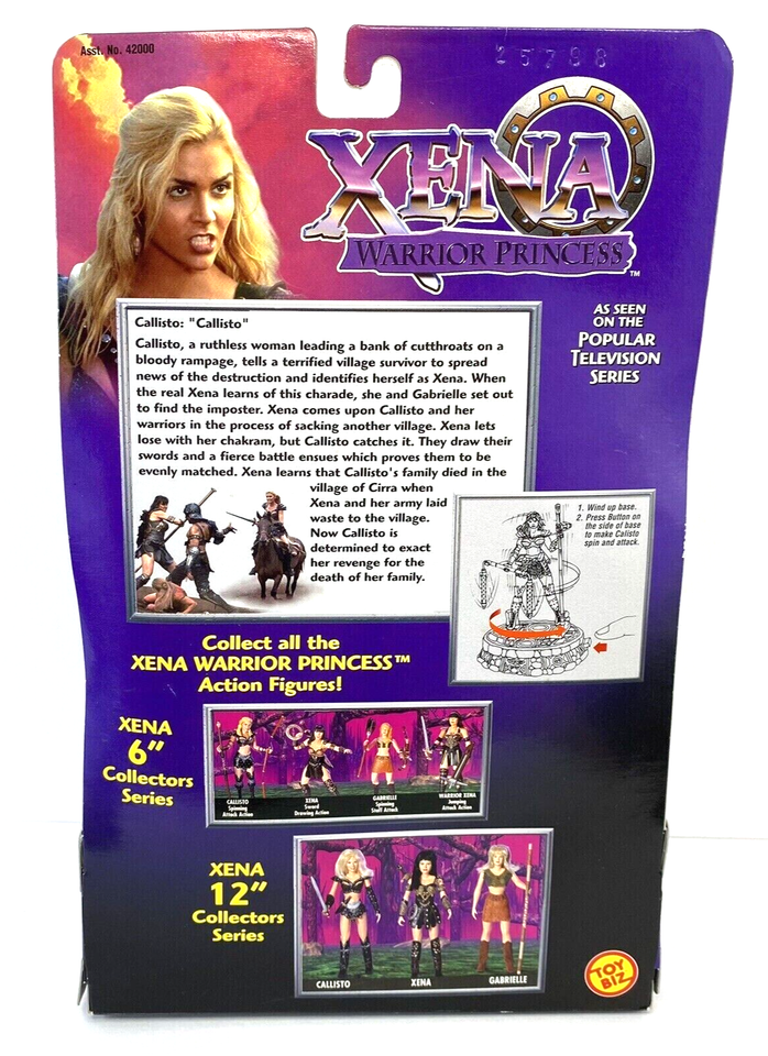 Xena Warrior Princess Callisto Spinning Attack 6" Action Figure ToyBiz ...