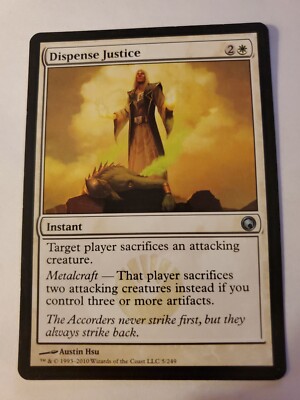 MTG Magic The Gathering Card Dispense Justice Instant White Scars of ...