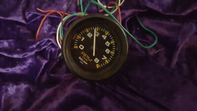 RPM x1000 AUTO GAGE GAUGE 2305 Auto Meter Black TACHOMETER Pedestal ...
