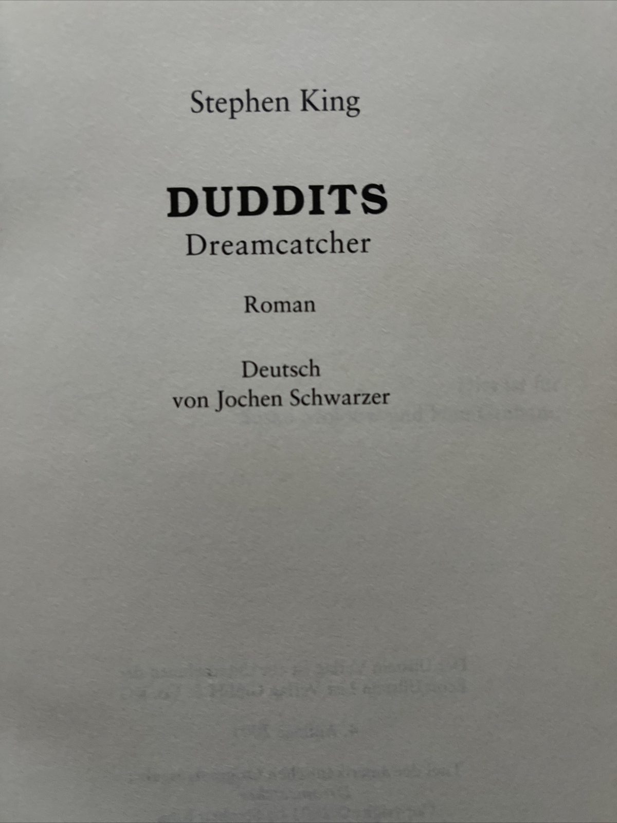 Stephen King Duddits Dreamcatcher | eBay.de