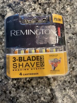 REMINGTON 3-BLADE SHAVE PRO SHAVING SYSTEM 4 CARTRIDGES EACH | eBay