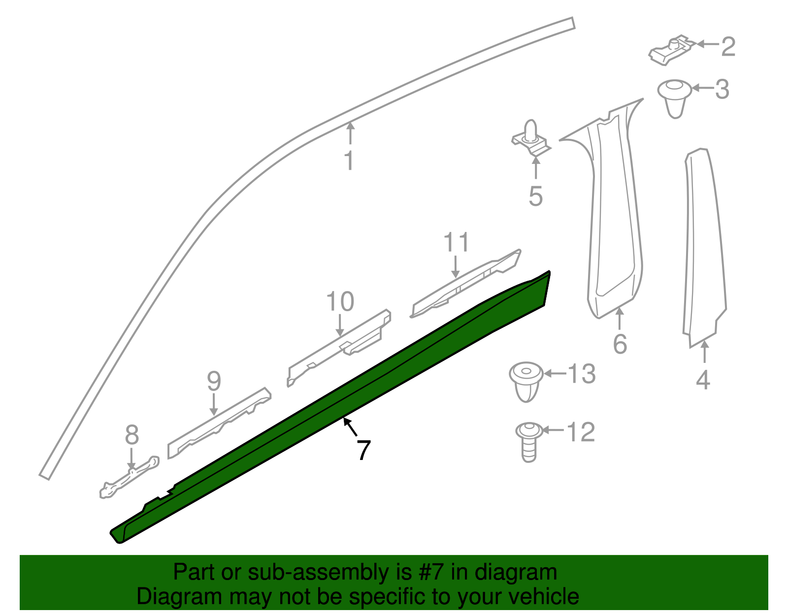 BMW 51777374614 Genuine OEM Rocker Molding for sale online | eBay