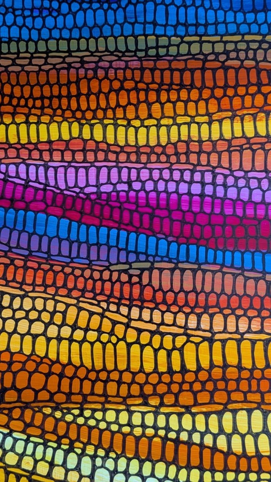 Original Abstract Dot Art Painting A3 Acrylic Contemporary Wall Art ...