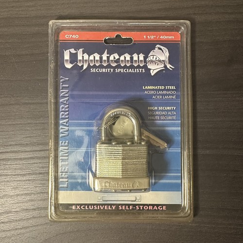 Chateau C740 1-1/2" 40mm Self-Storage Padlock w/Key 184255000166| eBay