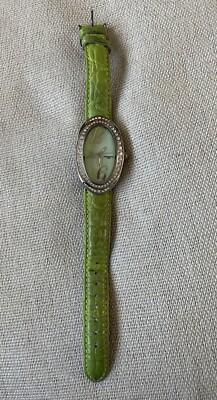 Pastorelli Womens Wrist Watch Green Buckle Band GreenFace. New Battery ...