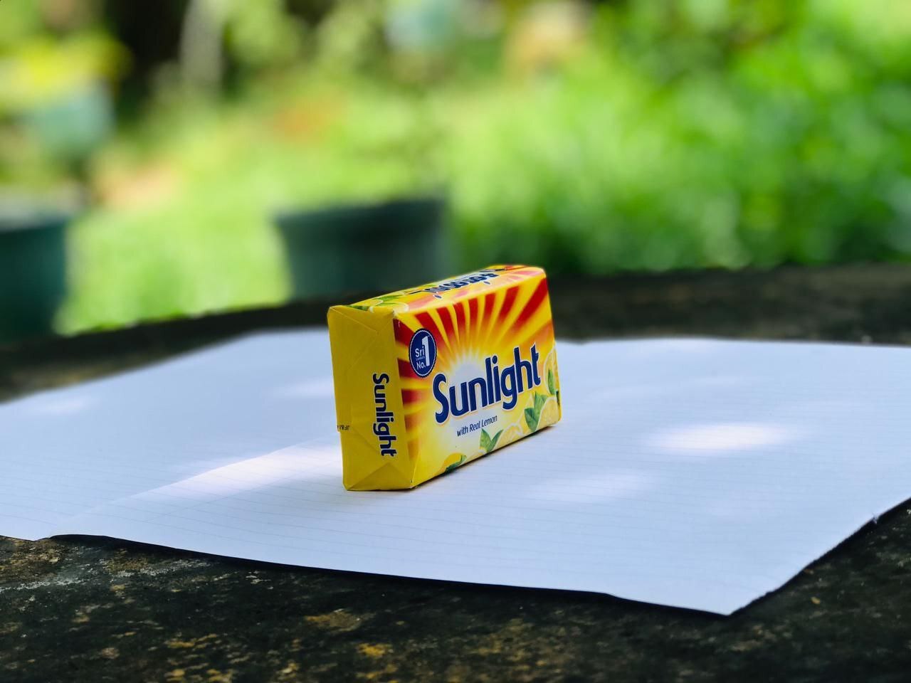 New Sunlight Laundry Bar Soap Real Lemon Fragrance Detergent Soap 110g ...