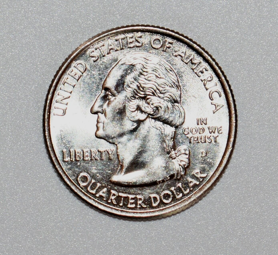 2008 D Quarter Error Double Collar, Snow, DDR DDO Oklahoma America the ...