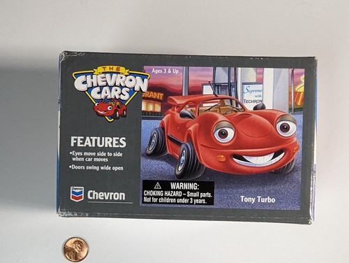 Vintage 1996 The Chevron Cars Tony Turbo Collectible Toy Car Complete ...