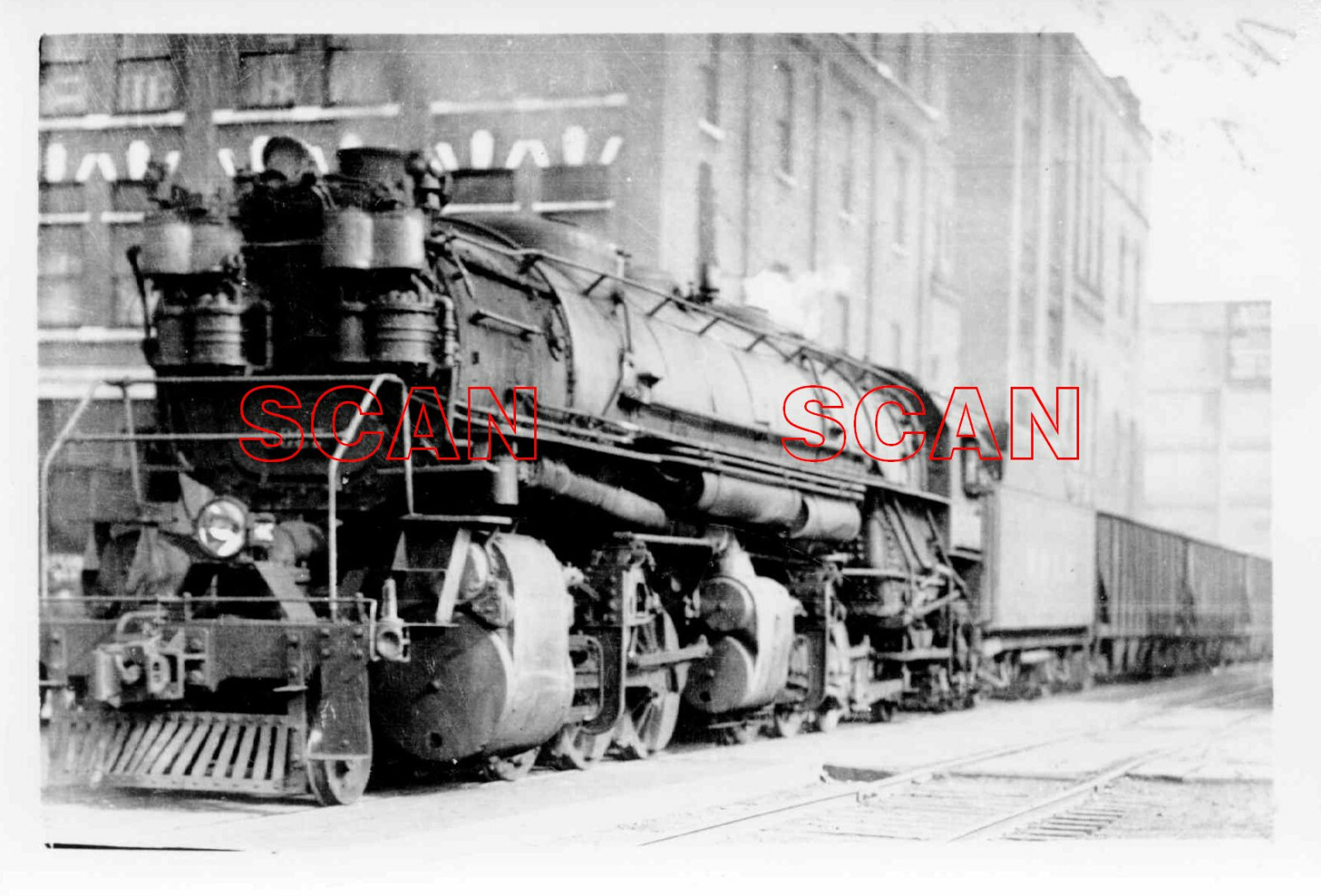 1B833 RP 1936/60s WHEELING & LAKE ERIE RAILROAD 2-6-6-2 LOCO #8007 ...