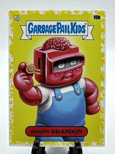 Gpk 2024 Kids at Play Brainy Brandon ~Yellow Border~ #19b 🧠garbage Pail ...