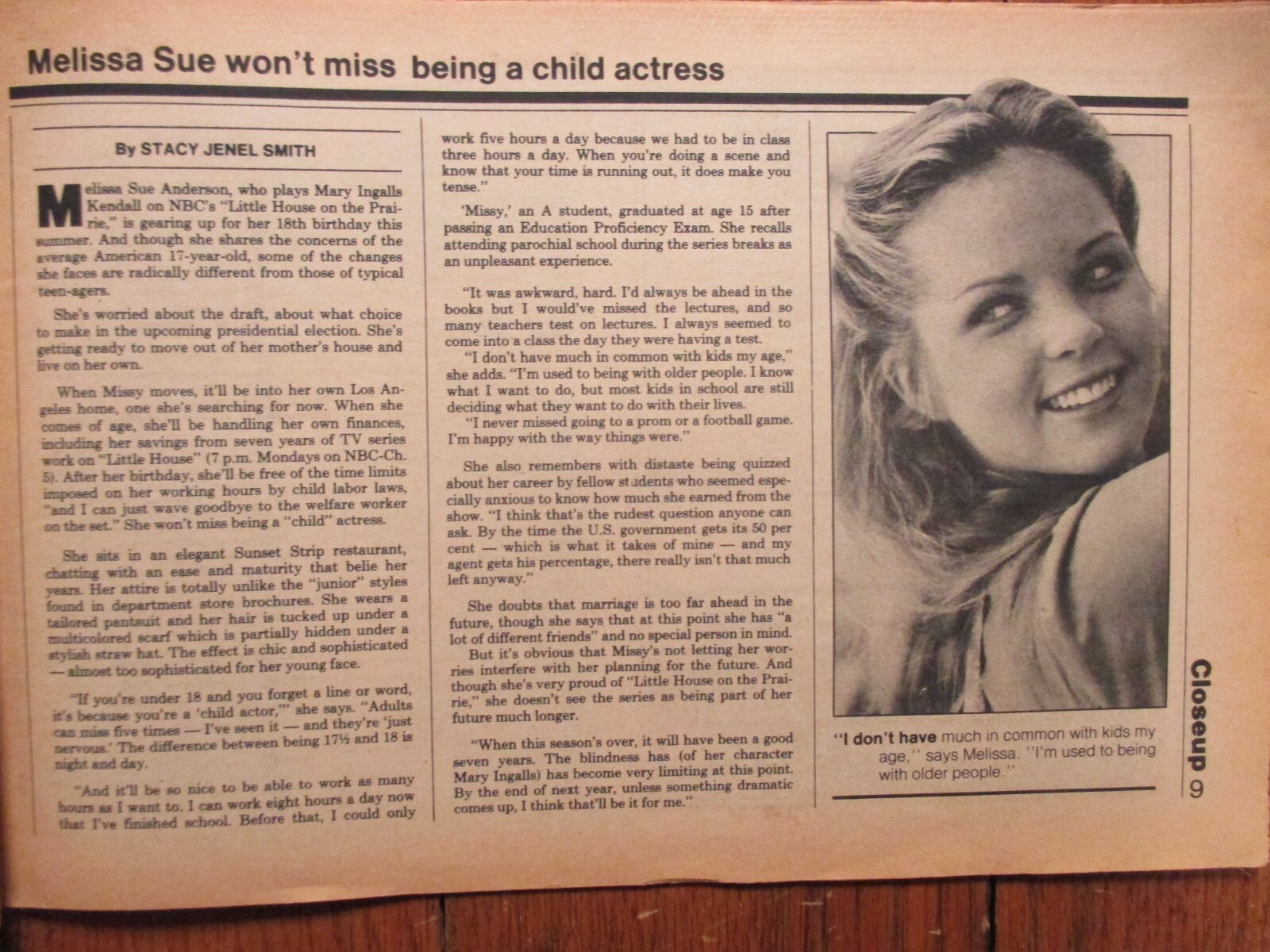 5/1980 St. Louis Globe TV Digest(MELISSA SUE ANDERSON/ANN-MARGRET/TONI ...