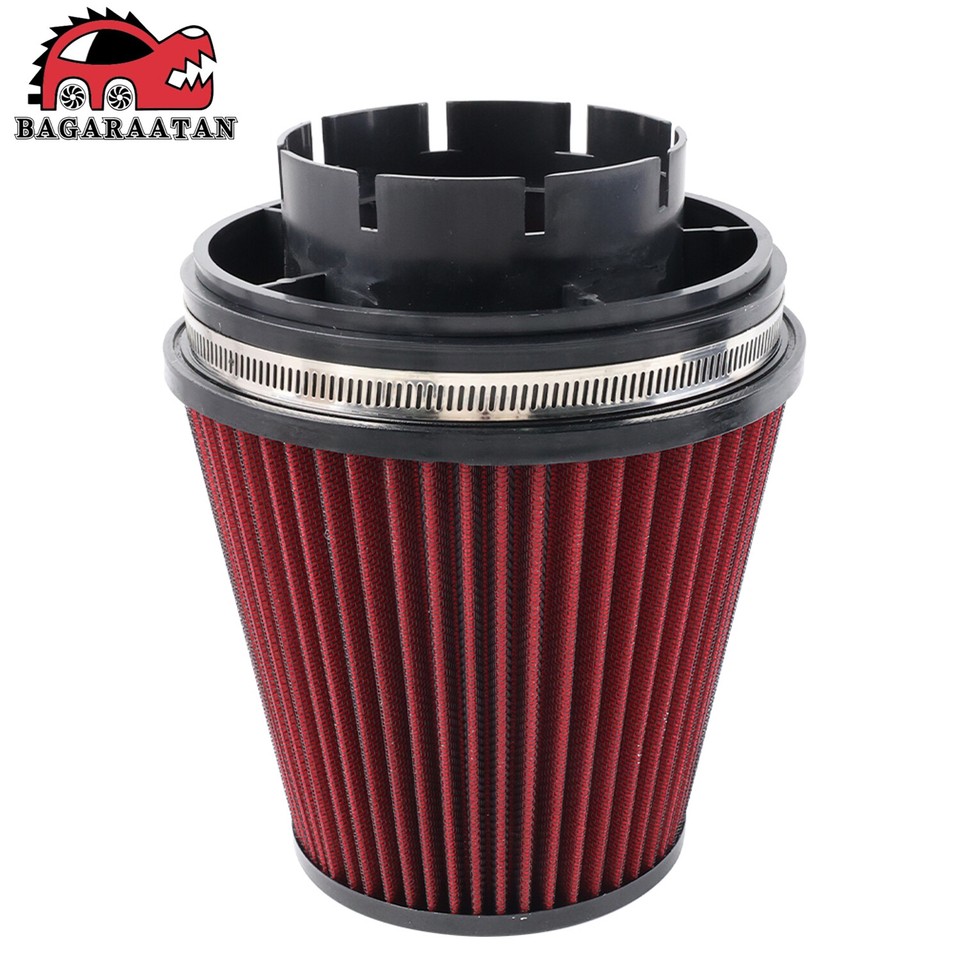 LS Swap Cold Air Intake + Red Filter For LSX LS1 LS2 4.8 5.3L 5.7L 6.0L ...