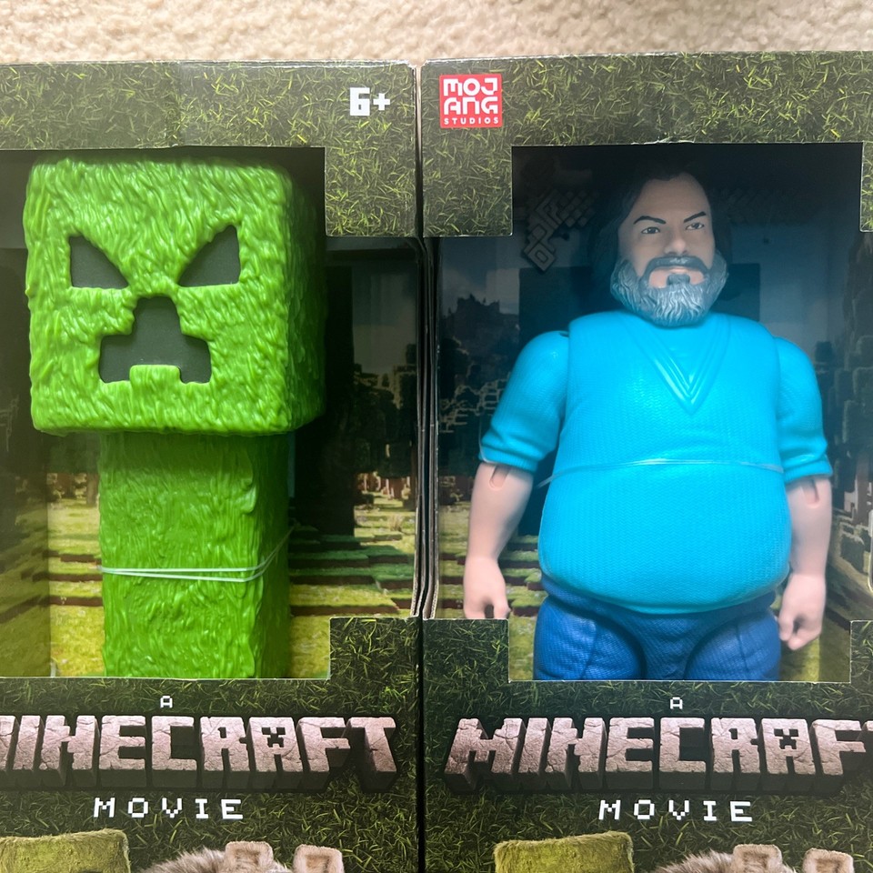 Mattel A Minecraft Movie 12 Inch Steve + Creeper Large Action Figure | eBay