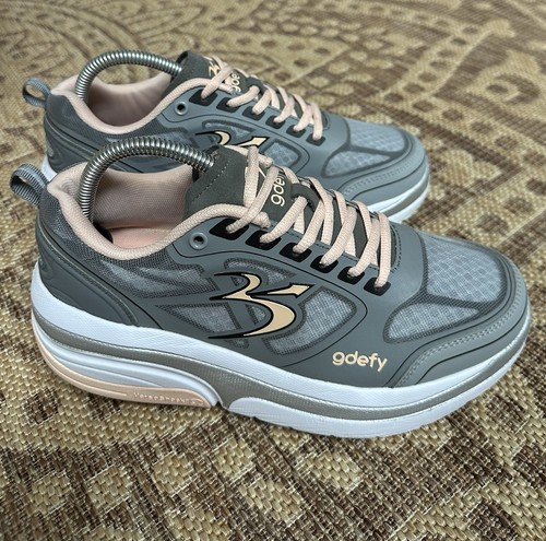 GDEFY Gravity Defyer Women's Size 8.5 US Athletic Shoes Grey / Peach ...