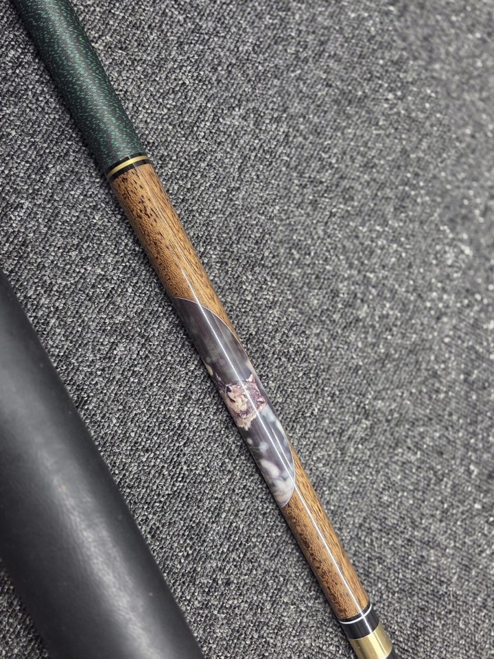 Vintage 1999 gray wolf Pool Cue Stick 2-Piece Pool Cue DMI Sports Used ...