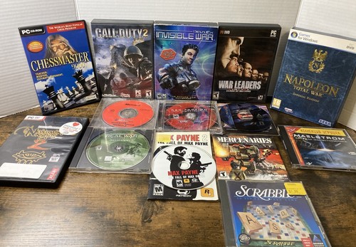 Vintage PC Lot of 14 Rare Computer Games, CD-ROM Windows 95/98/XP ...