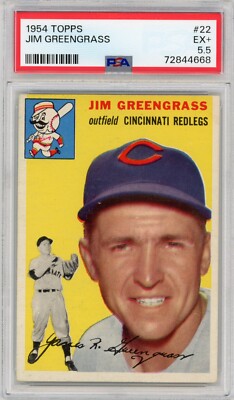 1954 Topps Jim Greengrass #22 - PSA 5.5 EX+ | eBay