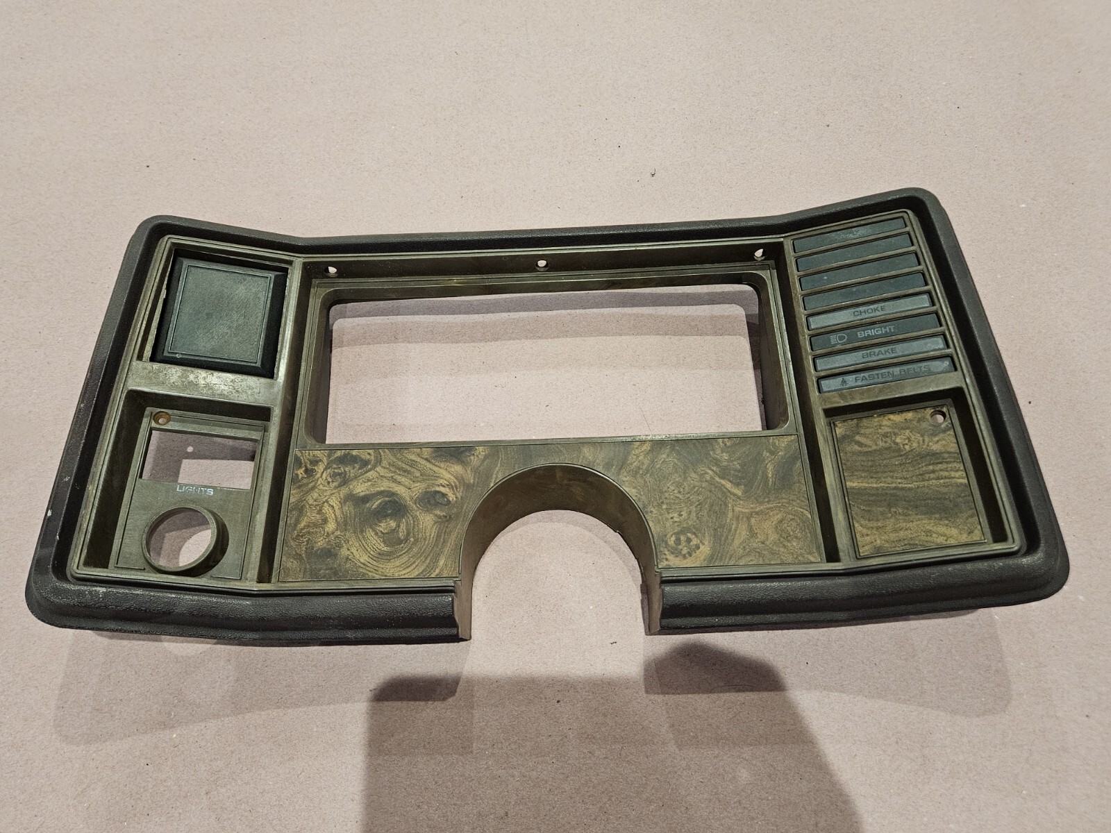 78-88 Chevy G Body Gauge Cluster Bezel Dash Instrument Panel Trim Gbody ...