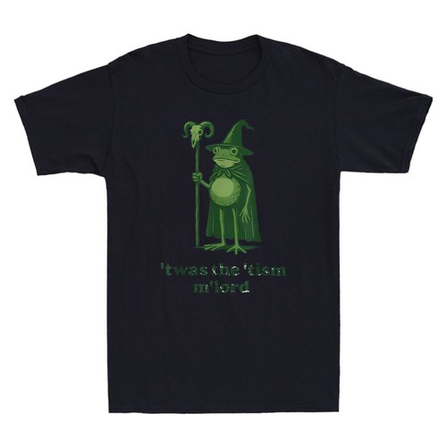 T'was The 'Tism M'Lord Autism Awareness Funny Frog Wizard Graphic Men's ...