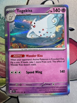 Togekiss Holo English Pokemon TCG BKBJ756 | eBay