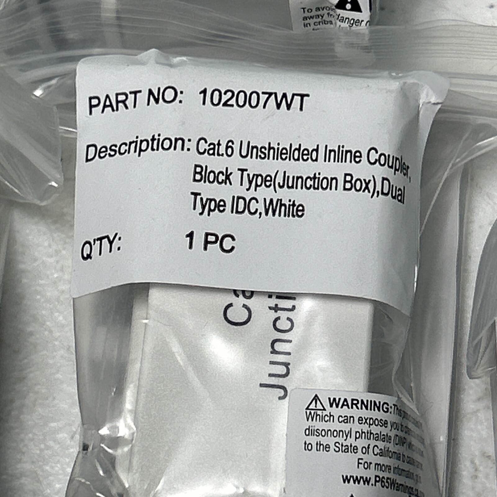 9 Pack CAT6 Unshielded Inline Coupler Block Junction Box Dual Type IDC ...