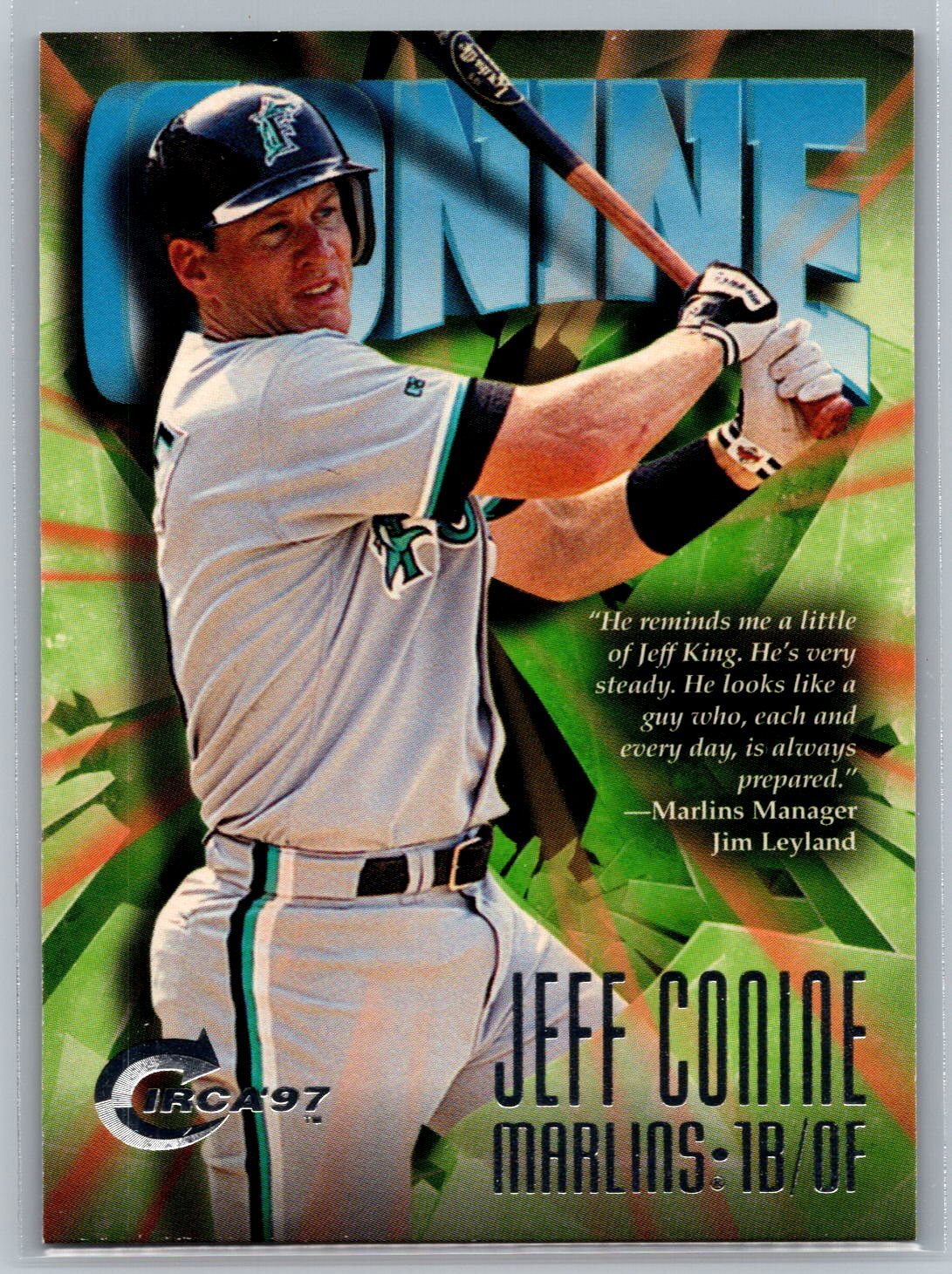 Jeff Conine 1997 Circa BASEBALL #110 Florida Marlins | eBay