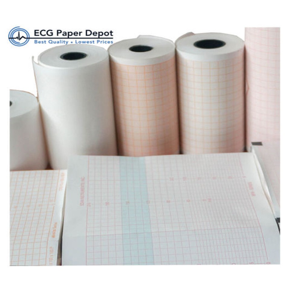 Quinton Instruments ECG EKG Z-Fold Recording Sheet Grid Paper 5 Pack ...