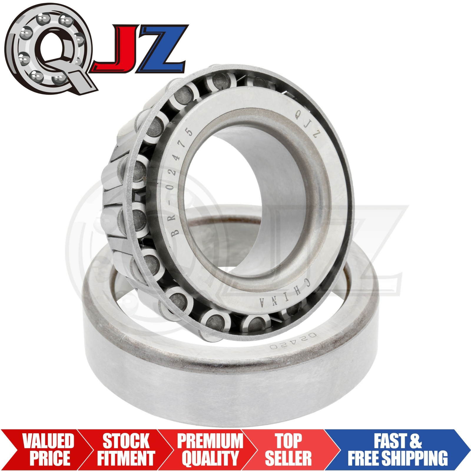 [Qty.1] 02475-02420 Tapered Roller Bearing Set [1.25"ID x 2.6875"OD x 0 ...