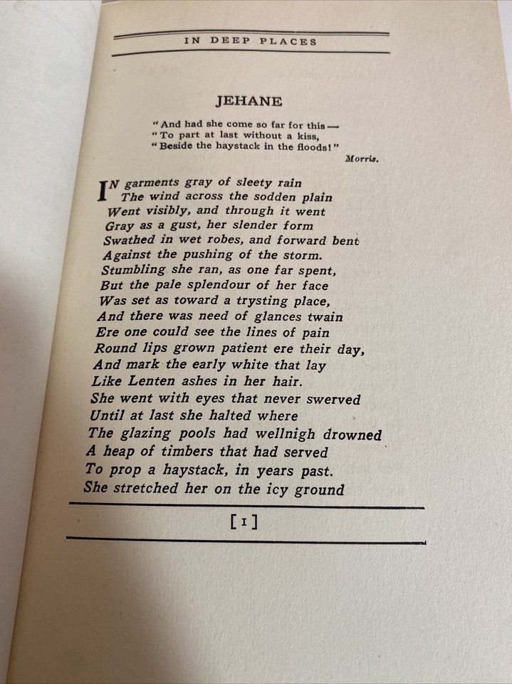 In Deep Places by Amelia J. Burr - Pub: George Doran - 1914 - Antique Book abp | eBay